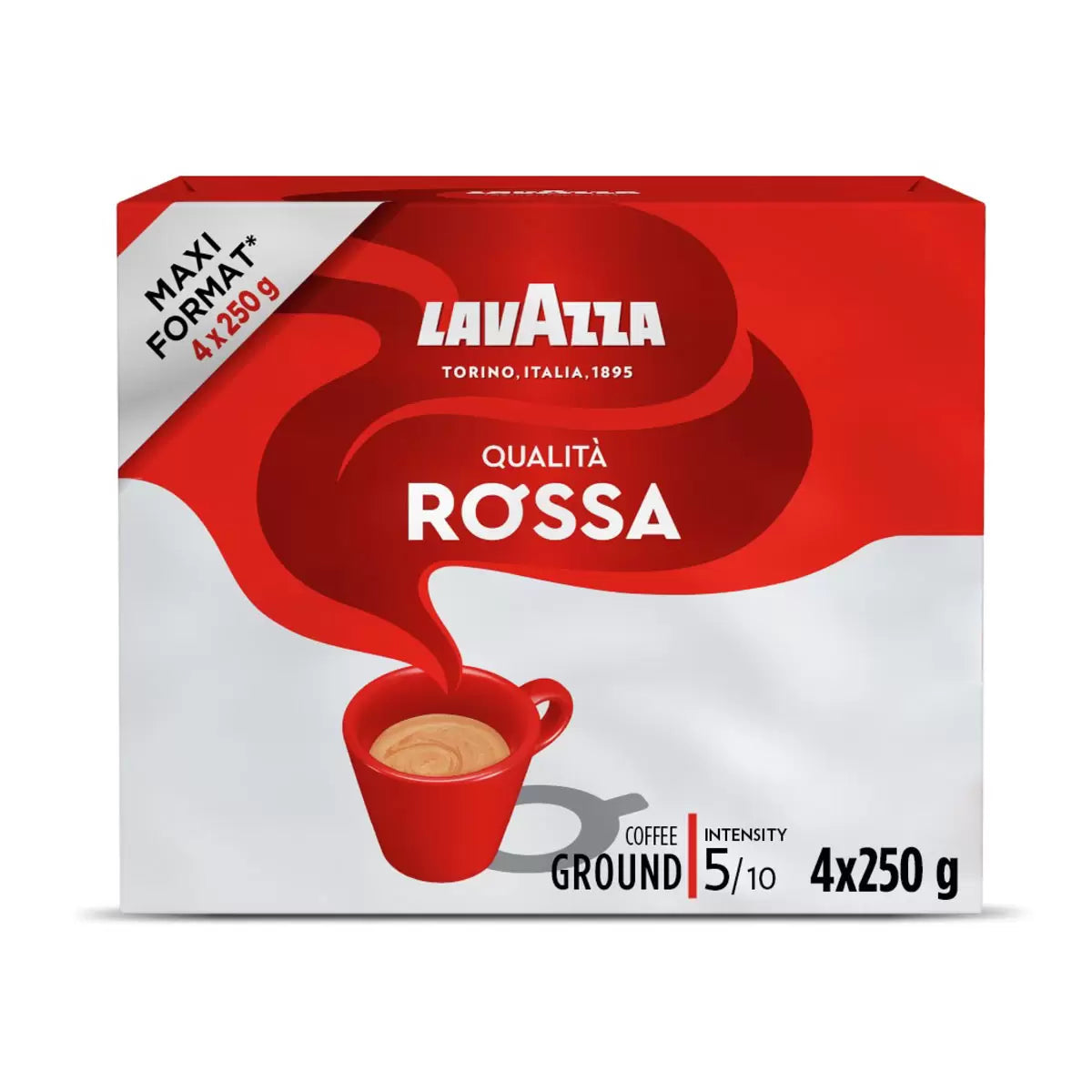 Lavazza Qualita Rossa Ground Coffee Pack of 4 x 250g