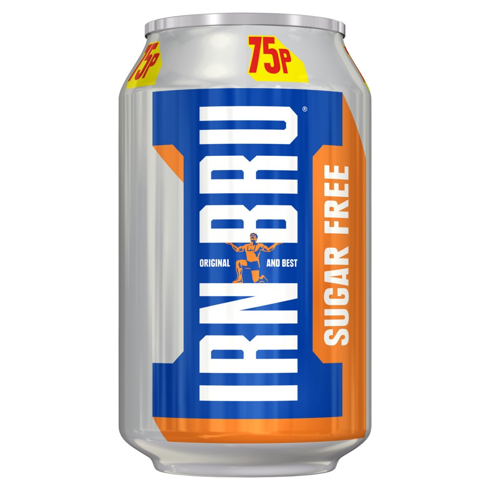 IRN-BRU Sugar-Free Diet Zero No Sugar & Low Calorie Fizzy Drinks Pack