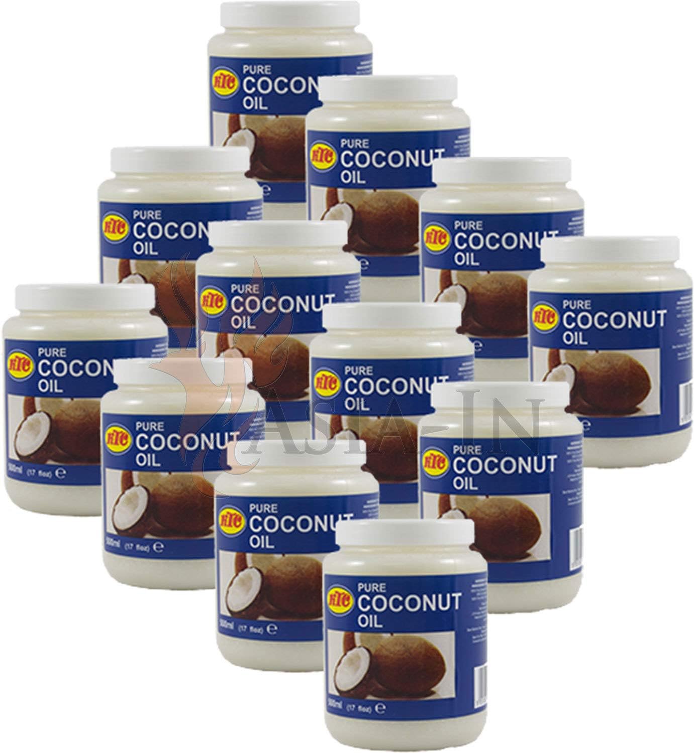 KTC Coconut oil Pack of 12x500ml