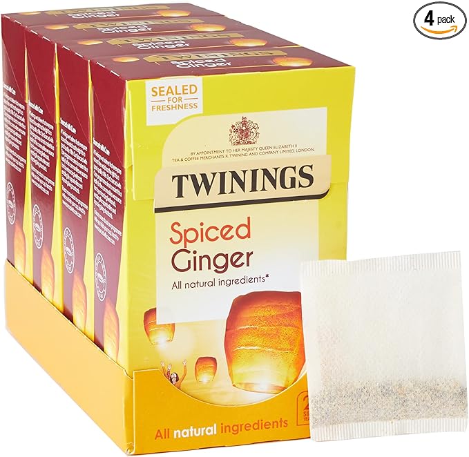 Twinings Spiced Ginger (pack of 4 x 20 Tea Bags)