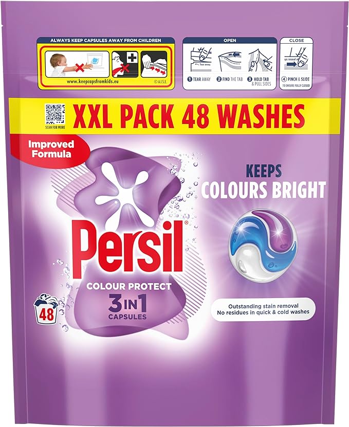 Persil Colour Protect 3 in 1 Washing Capsules Pack of 48 wash