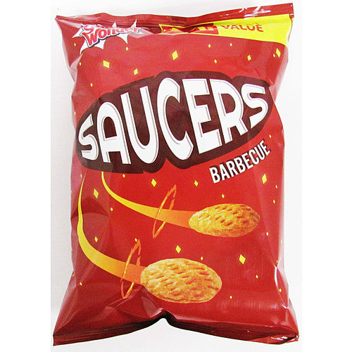 Golden Wonder Saucers BBQ Crisps Pack of 18 x 40g