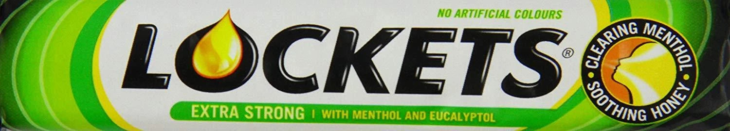 Lockets Extra Strong Cough Sweet Lozenges pack of 20x43g