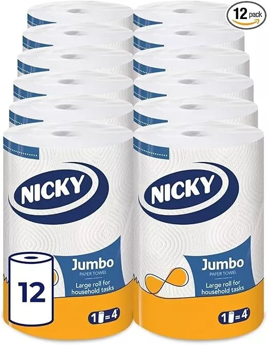 Nicky Jumbo Paper Towel 12 rolls