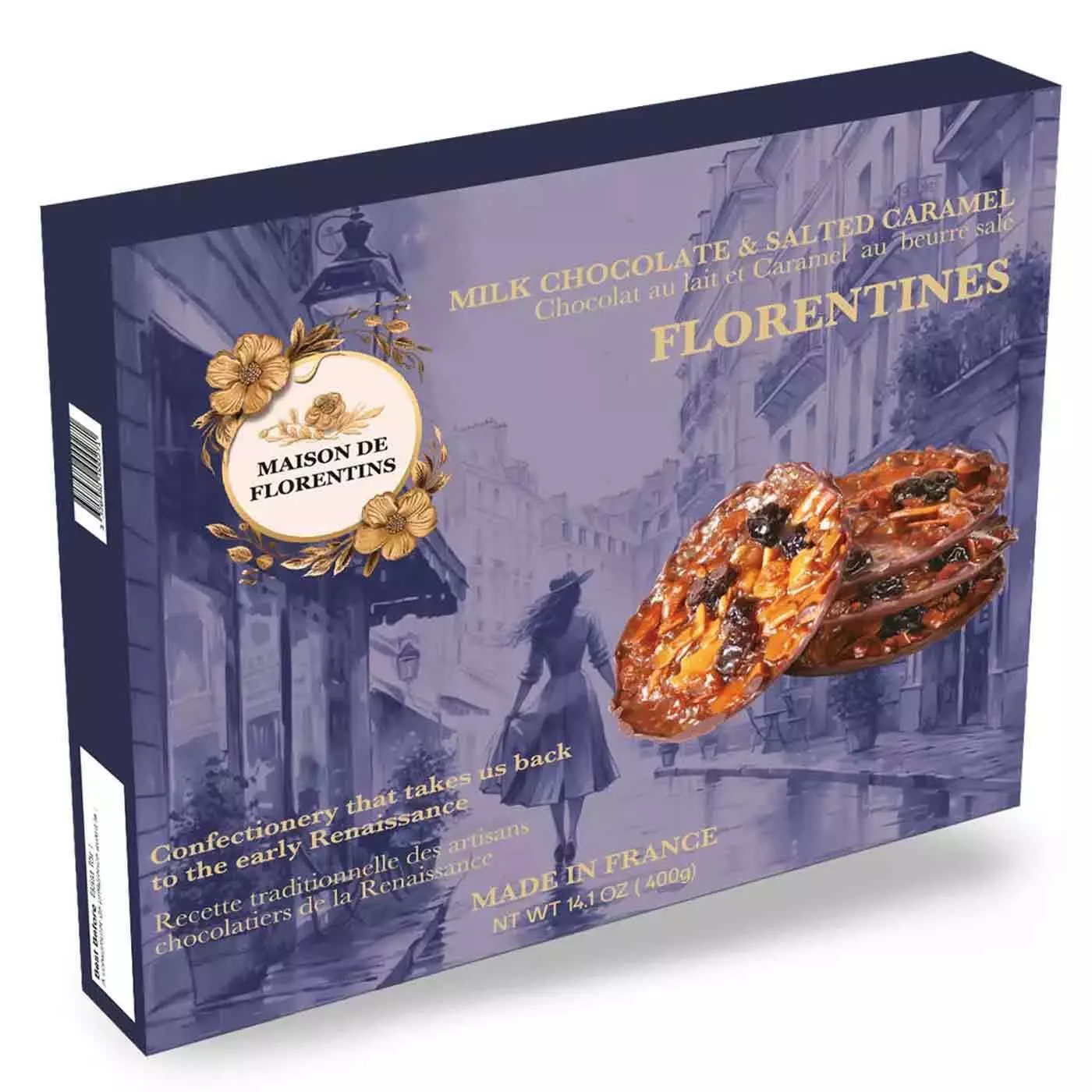 Maison De Florentins Milk Chocolate & Salted Caramel Florentines Pack