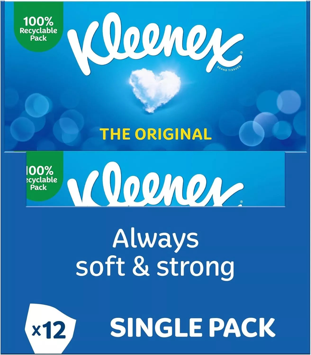 Kleenex Original Facial Tissues Pack of 12X64'S