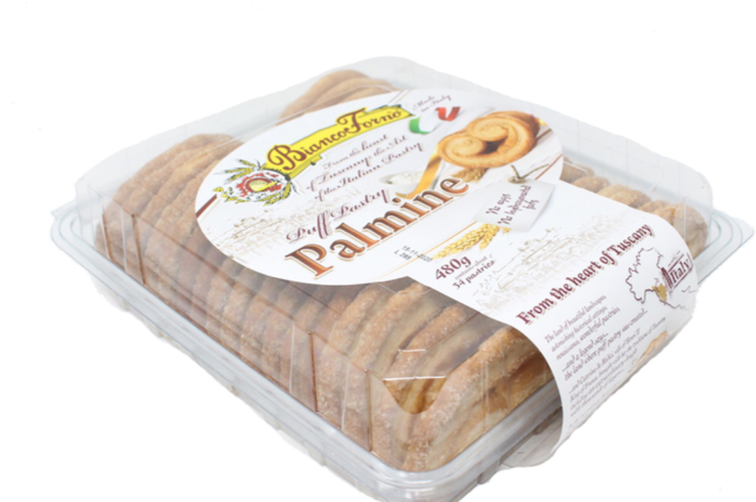 Authentic Italian Puff Pastry Palmine Pack of 480g