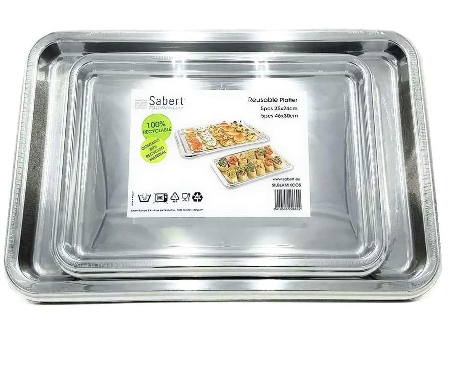 Sabert Rectangular Mix Platters Pack of 10