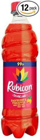 Rubicon Sparkling Raspberry& Pineapple Pack of 12x500ml