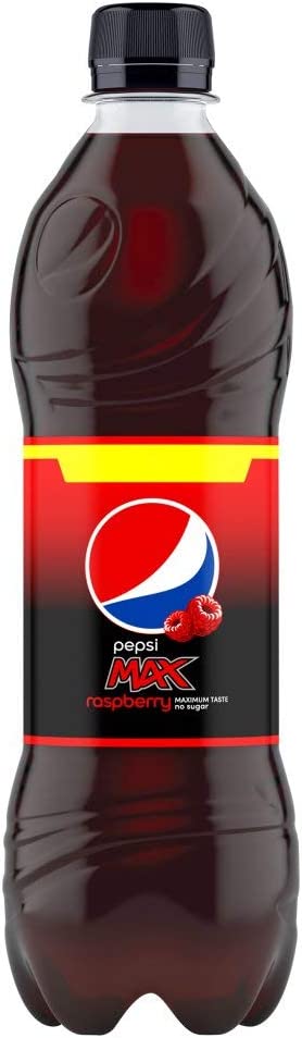 Pepsi Max Raspberry 500ml Bottles Pack of 12