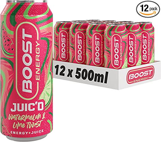 Boost Juic'd Energy Drink Watermelon & Lime Twist - 12x500ml