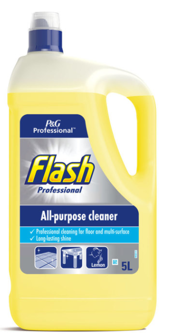 Flash Lemon Hard Surface Cleaner Pack of 5L