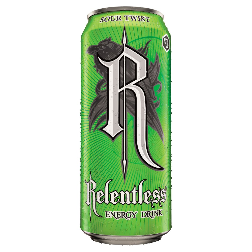 Relentless Sour Twist Energy Drink Can 500ml x12